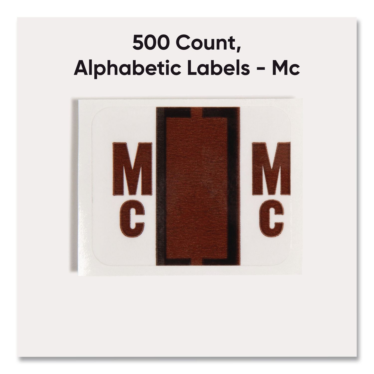 Smead A-Z Color-Coded End Tab Filing Labels, Mc, 1 x 1.25, White, 500 ...