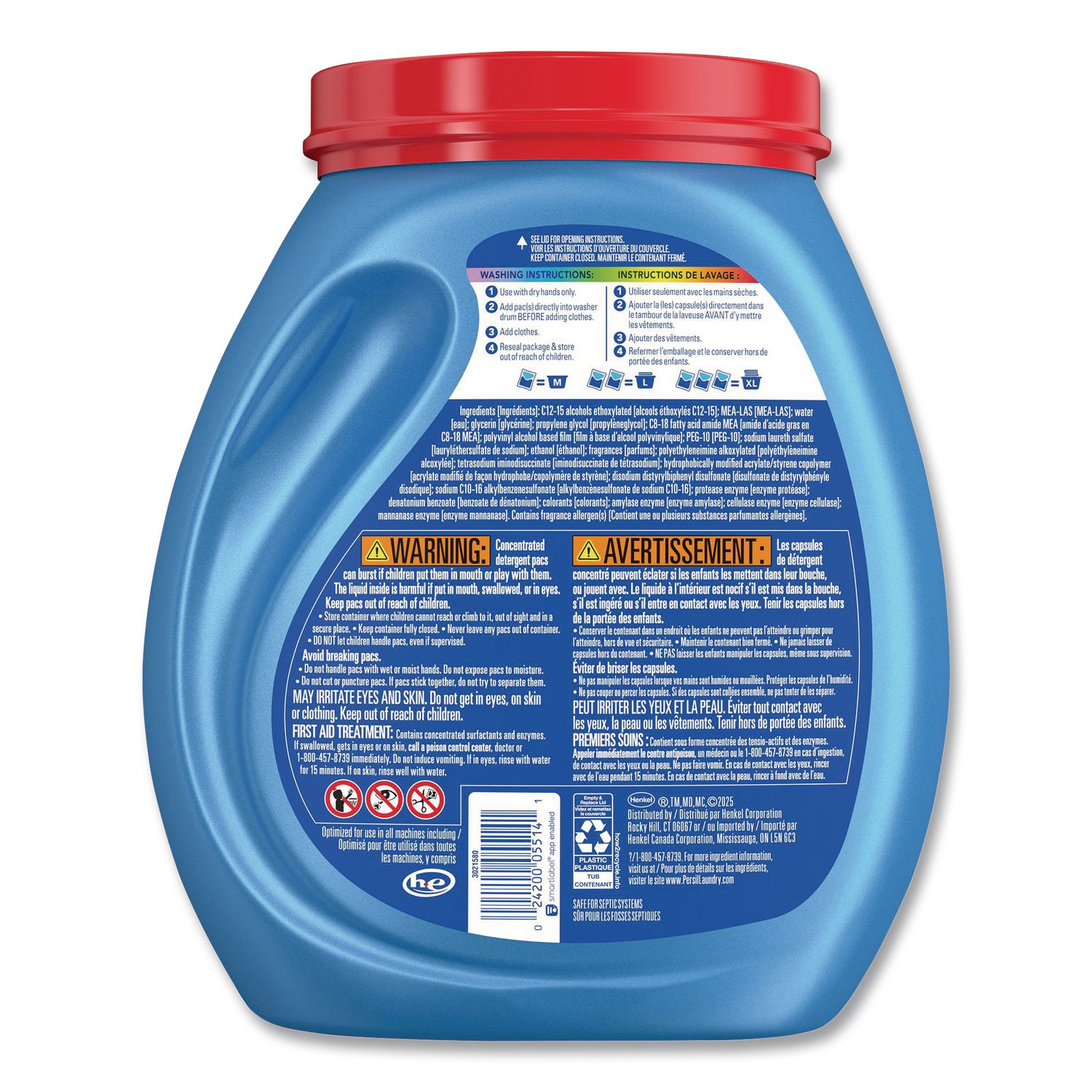 Persil® Ultra Pacs Original Everyday Clean HE Laundry Detergent, 76 ...