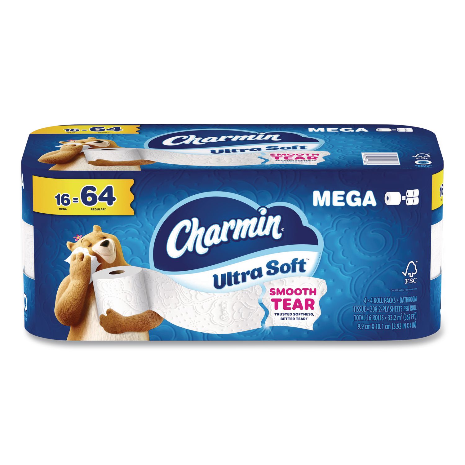 Ultra Soft Bathroom Tissue, Septic Safe, 2-Ply, White, 208 Sheets/Roll ...