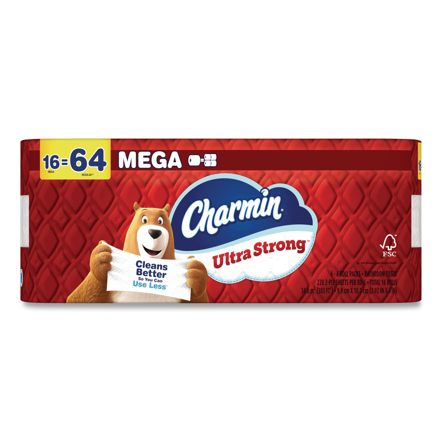 Ultra Strong Bathroom Tissue, Mega Roll, Septic Safe, 2-Ply, White, 220 ...