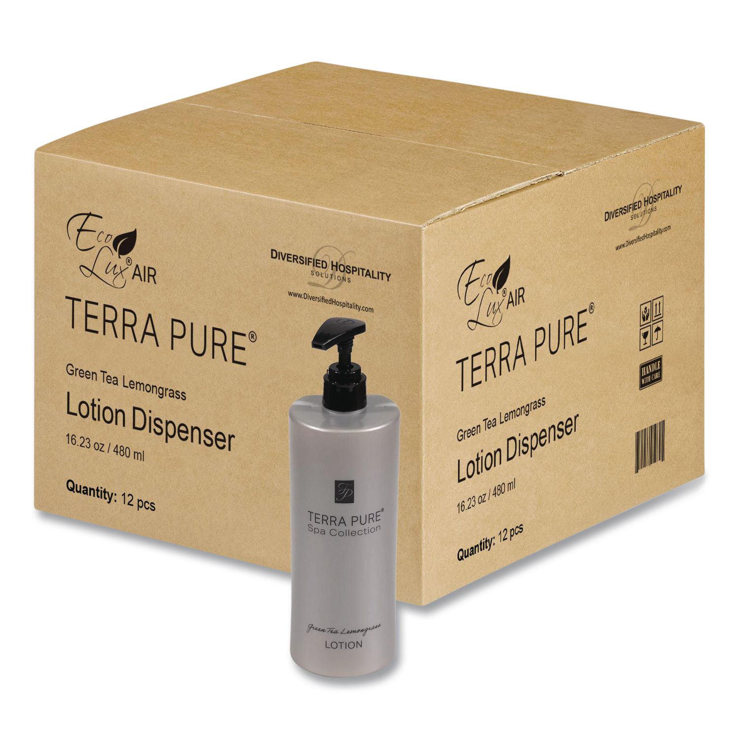 Diversified Hospitality Solutions Terra Pure Body Lotion Air Pump, 16. ...