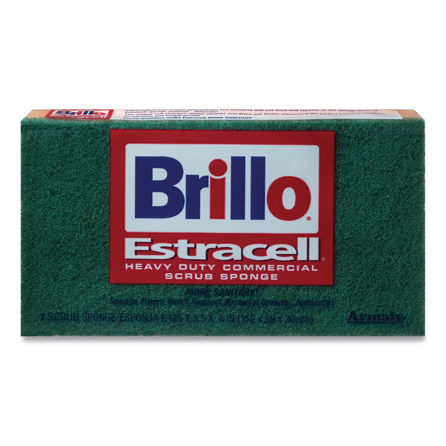 Brillo® Commercial Heavy Duty Scrub Sponge, 3.5 x 6.12, 0.8" Thick ...