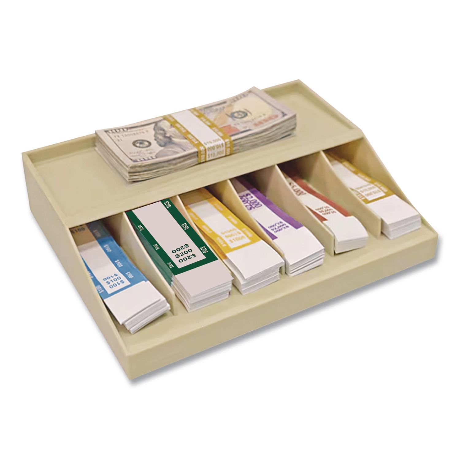 CONTROLTEK® Currency Straps, Self-Adhesive, Twos, $200 Strap, Green ...