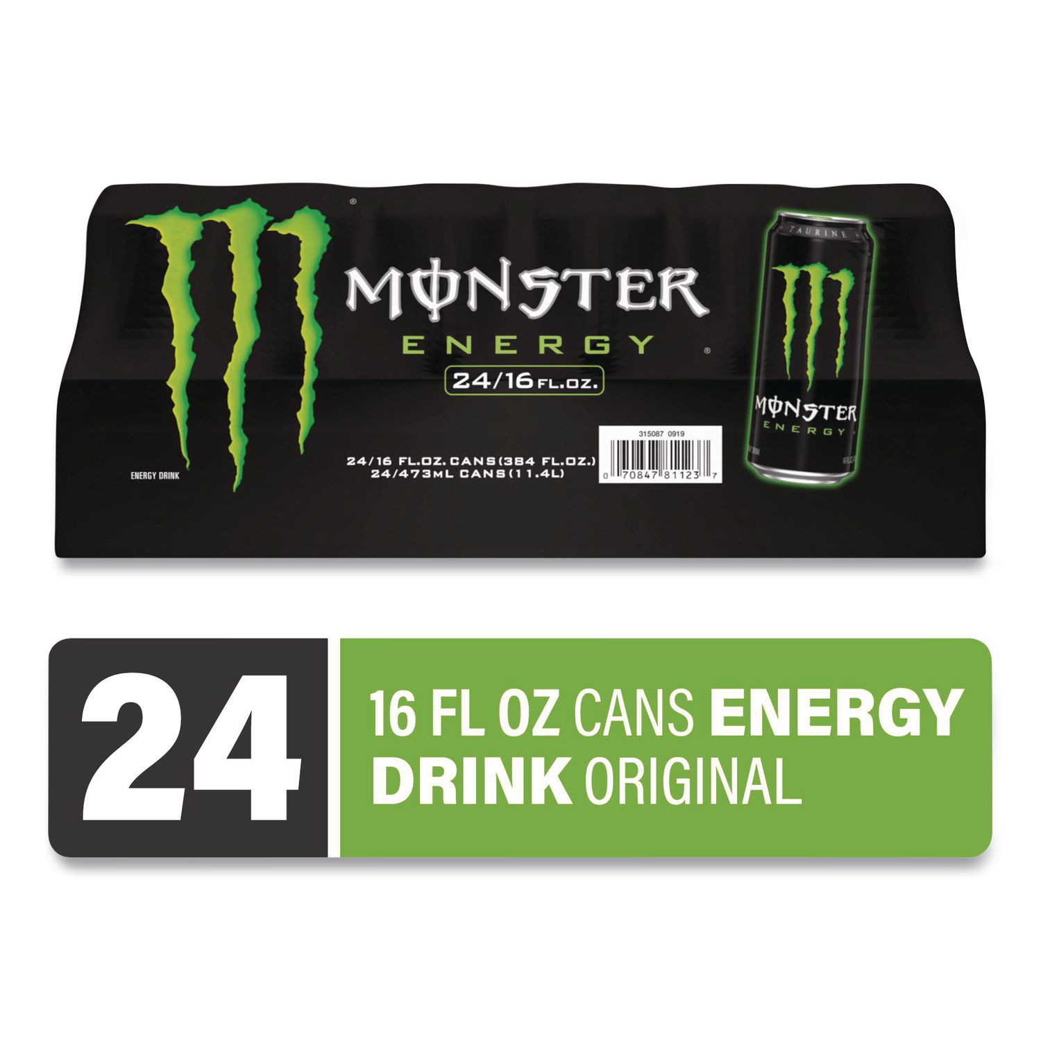 Monster Energy® Original, 16 oz Bottle, 24/Carton ; Ships in 1-3 ...