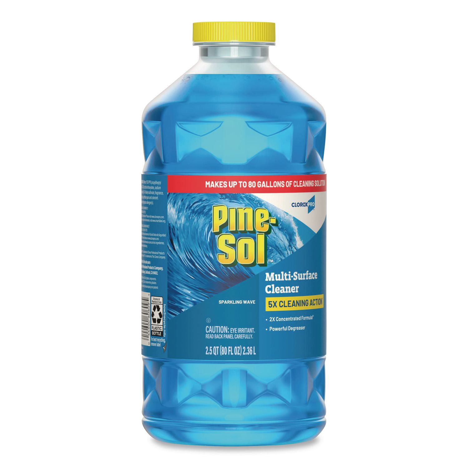 Pine-Sol® CloroxPro Multi-Surface Cleaner Concentrated, Sparkling Wave Scent, 80 oz Bottle, 3 ...