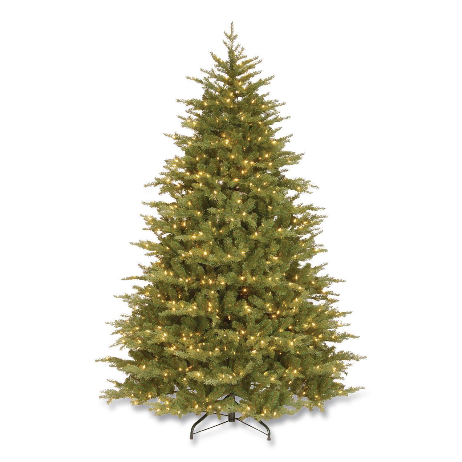 Pre-Lit Nordic Spruce Medium Tree, 69" x 69" x 108", Green Tree, Green ...