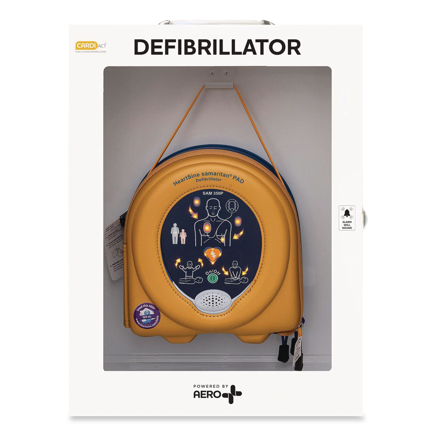 CARDIACT™ HeartSine PAD 350P Package Alarmed Cabinet ; Ships in 7-10 ...