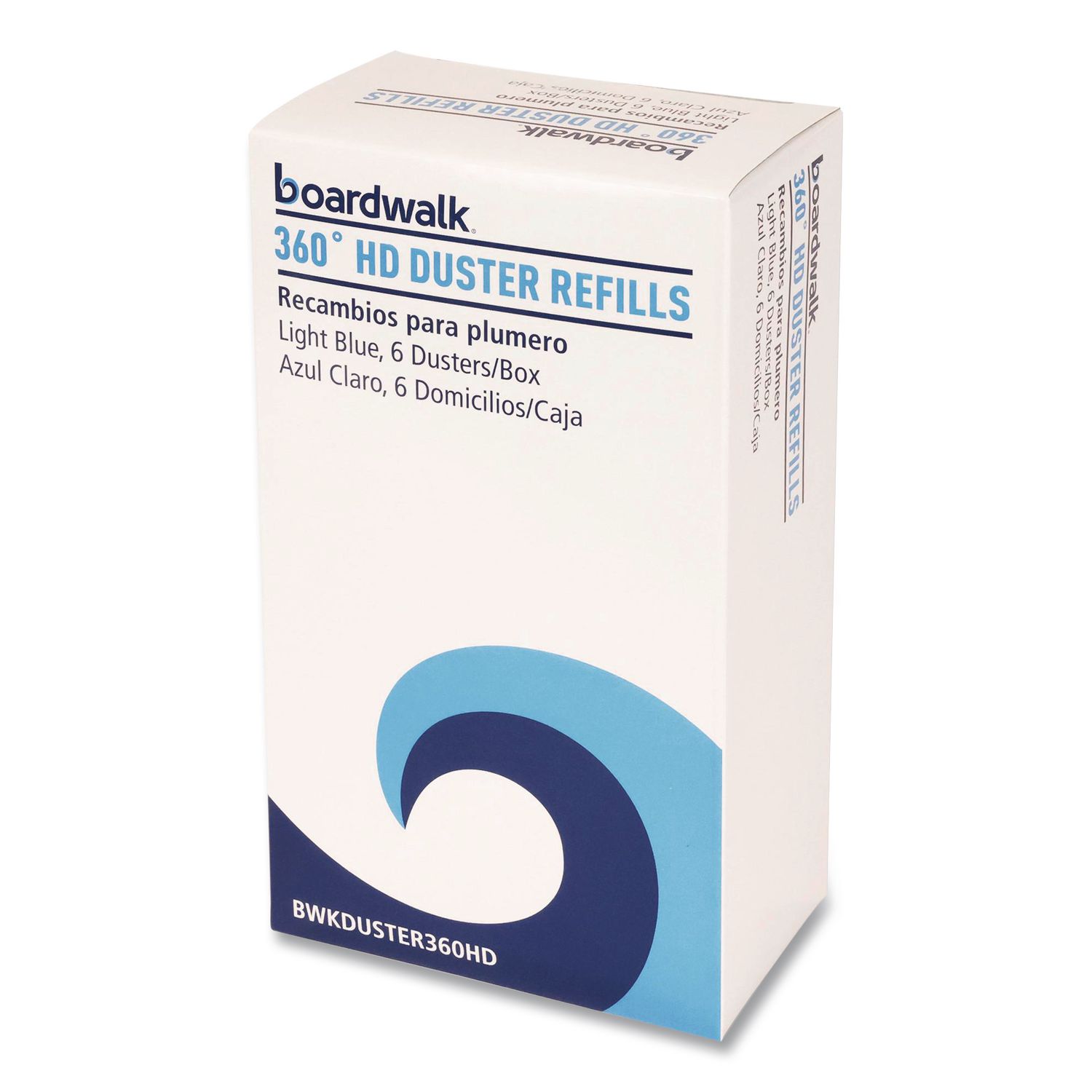 Boardwalk® 360 HD Duster Refills, Soft Fluffy Fibers, Light Blue, 6 ...