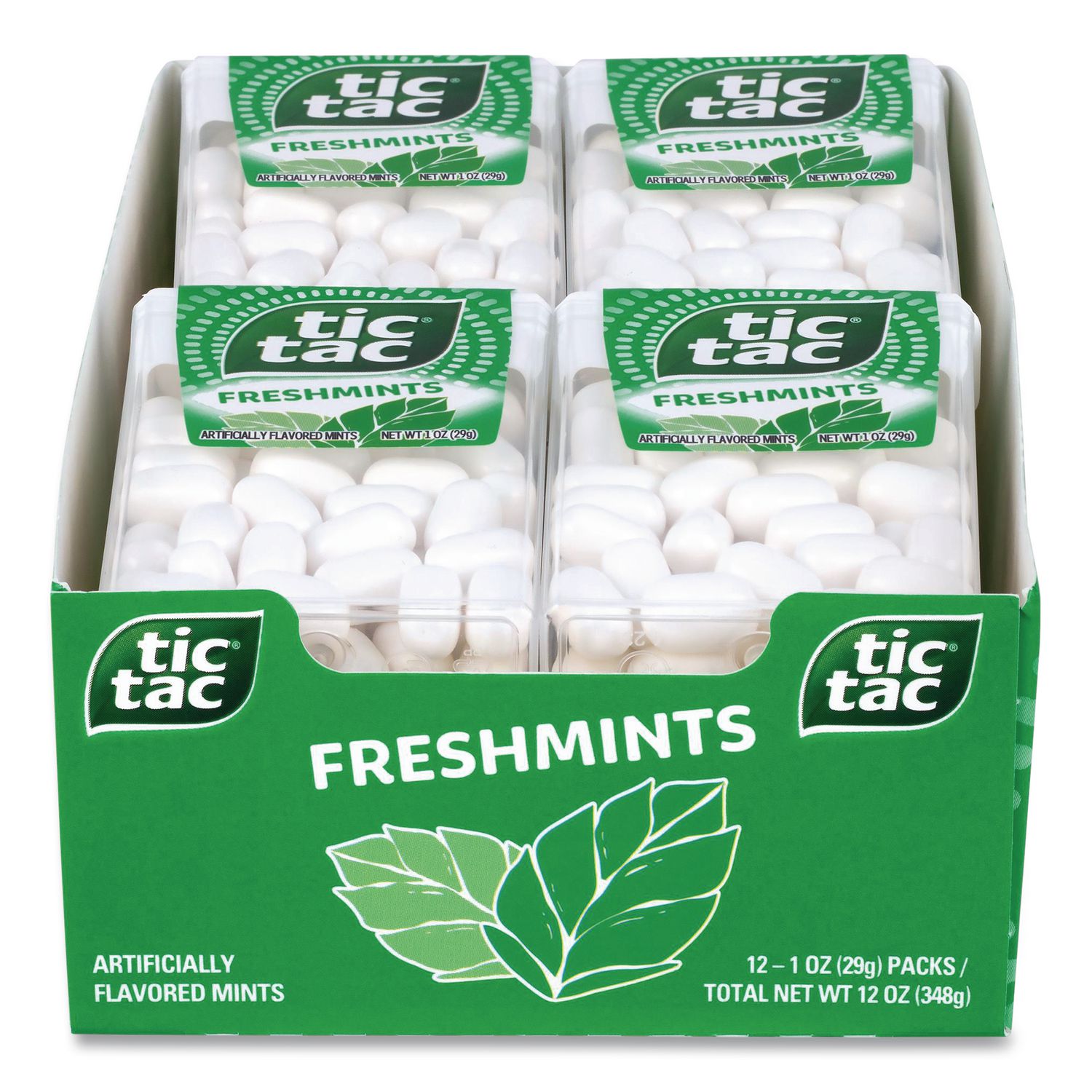 Tic Tac® Freshmints, Peppermint, 1 oz Pack, 12 Packs/Carton ; Ships in ...
