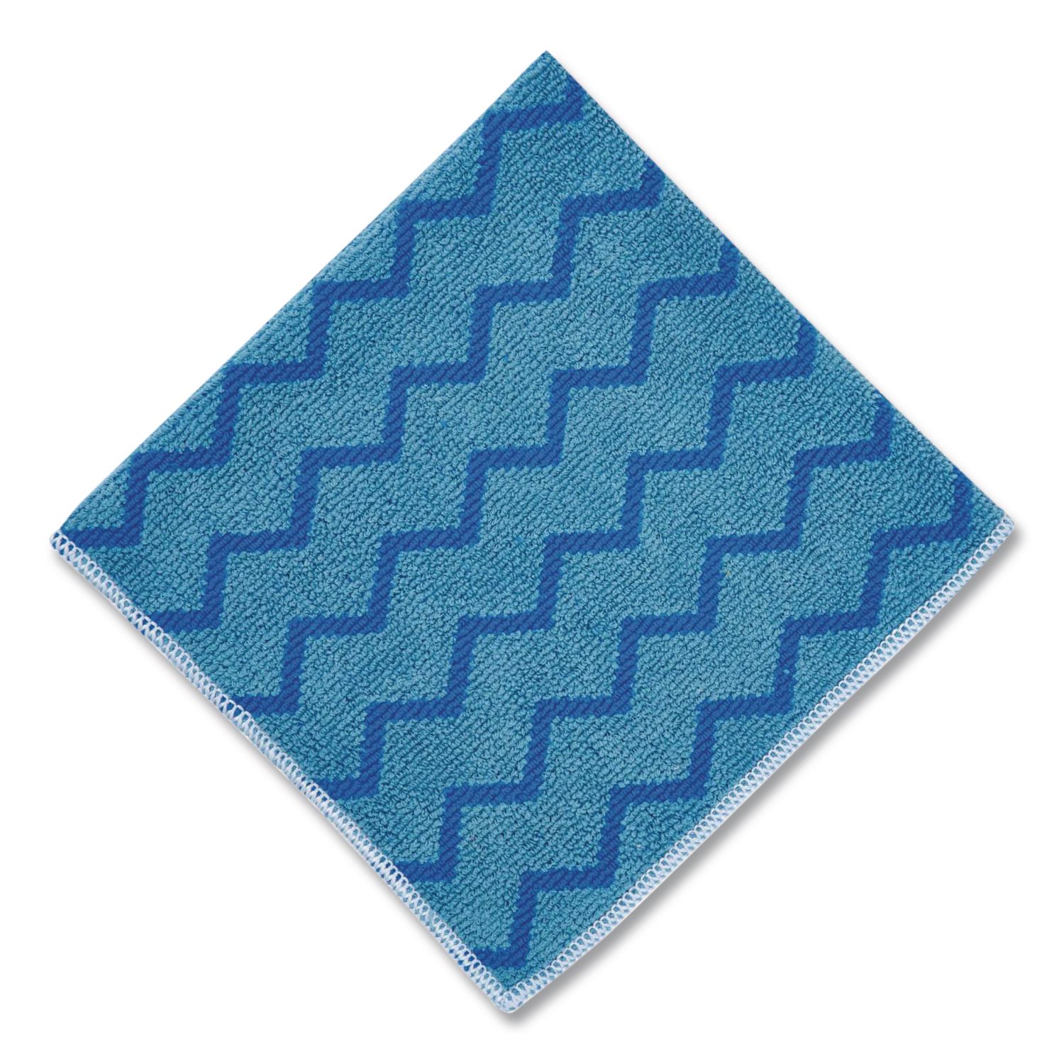 Rubbermaid® Commercial HYGEN Microfiber Cleaning Cloths, 16 x 16, Blue ...