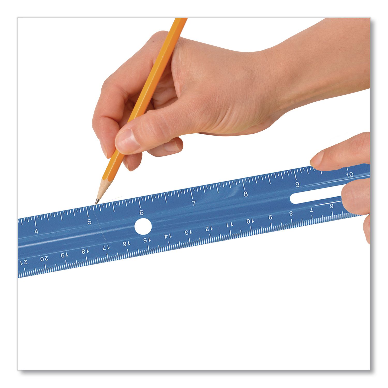 Westcott® Plastic Ruler, Standard/Metric, 12" Long, Randomly Assorted ...