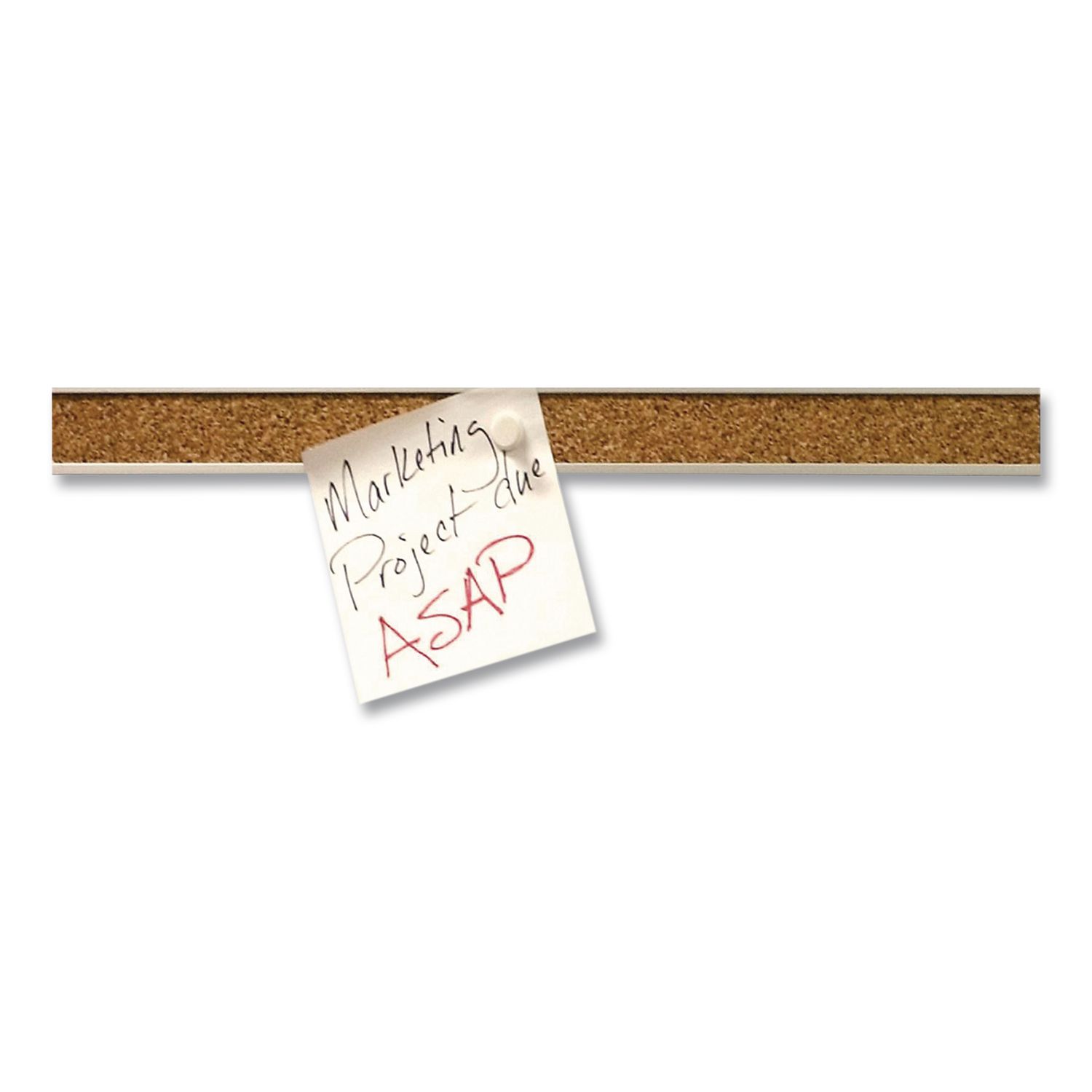 Advantus Grip-A-Strip Cork Map Rail, 1" x 96", Brown/Silver ; | Tartan ...