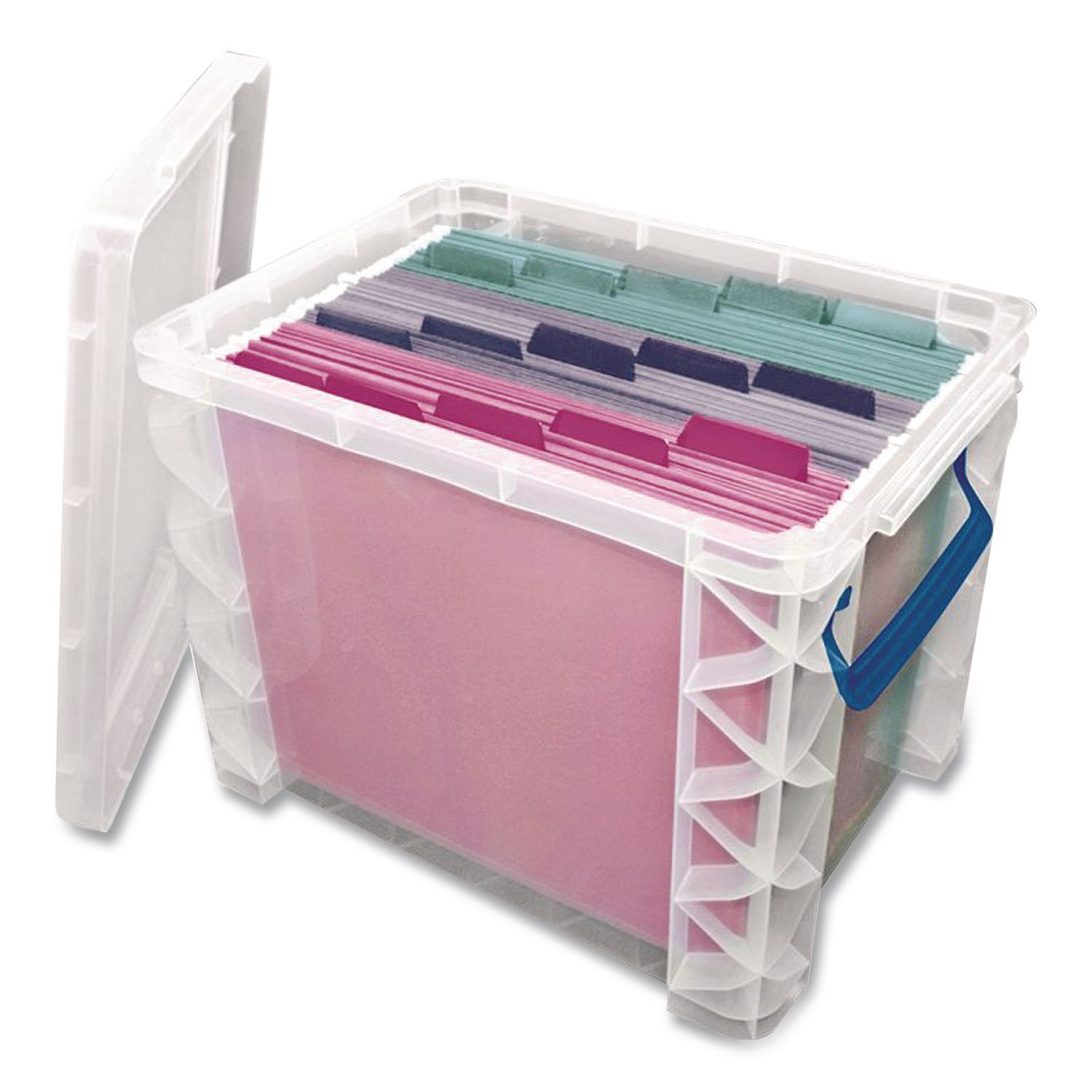 Advantus Super Stacker File and Document Box, Letter/Legal Files, 14.68 ...