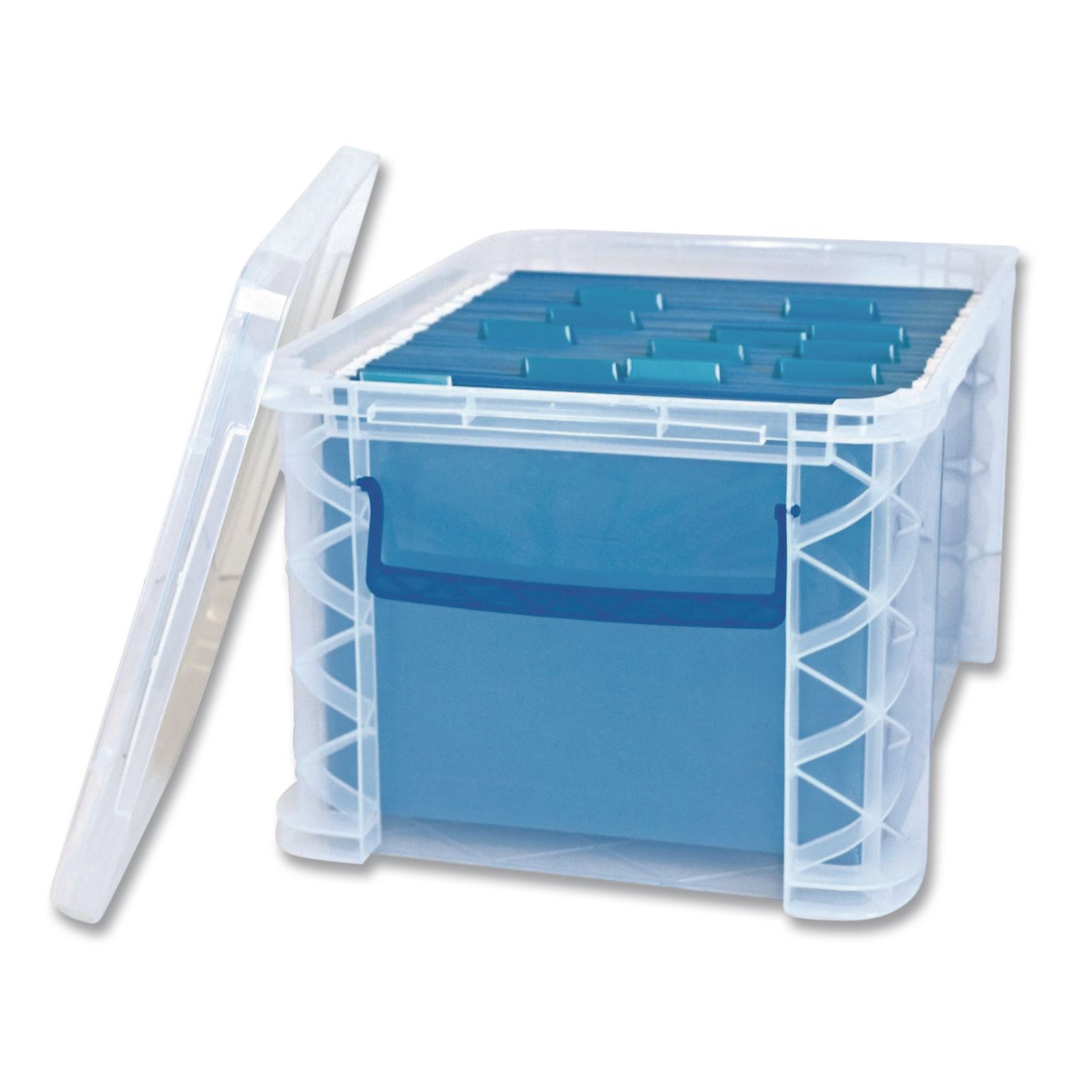 Advantus Super Stacker File and Document Box, Letter/Legal Files, 14.68 ...