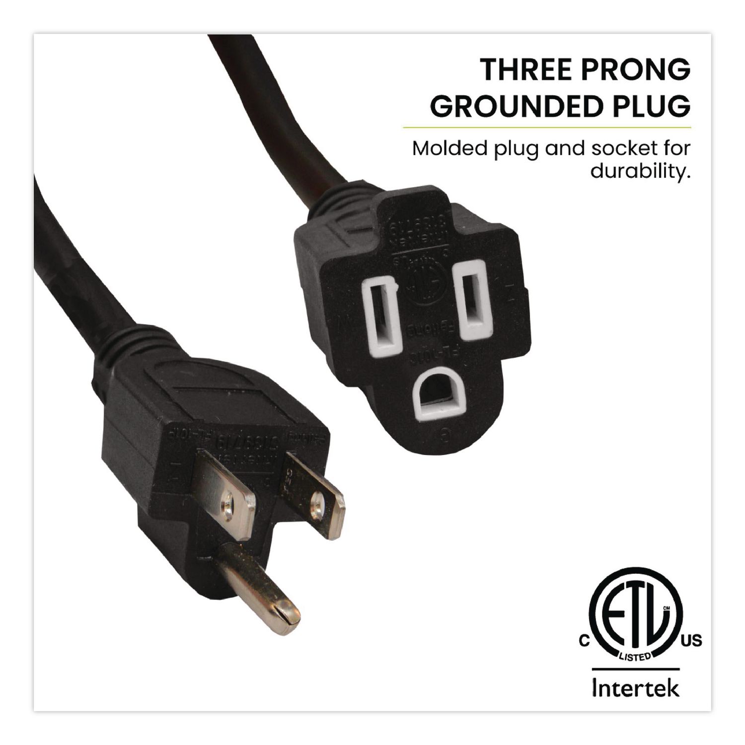 GoGreen Power 14 AWG Heavy-Duty Extension Cord, 100 ft, 13 A, Black ...