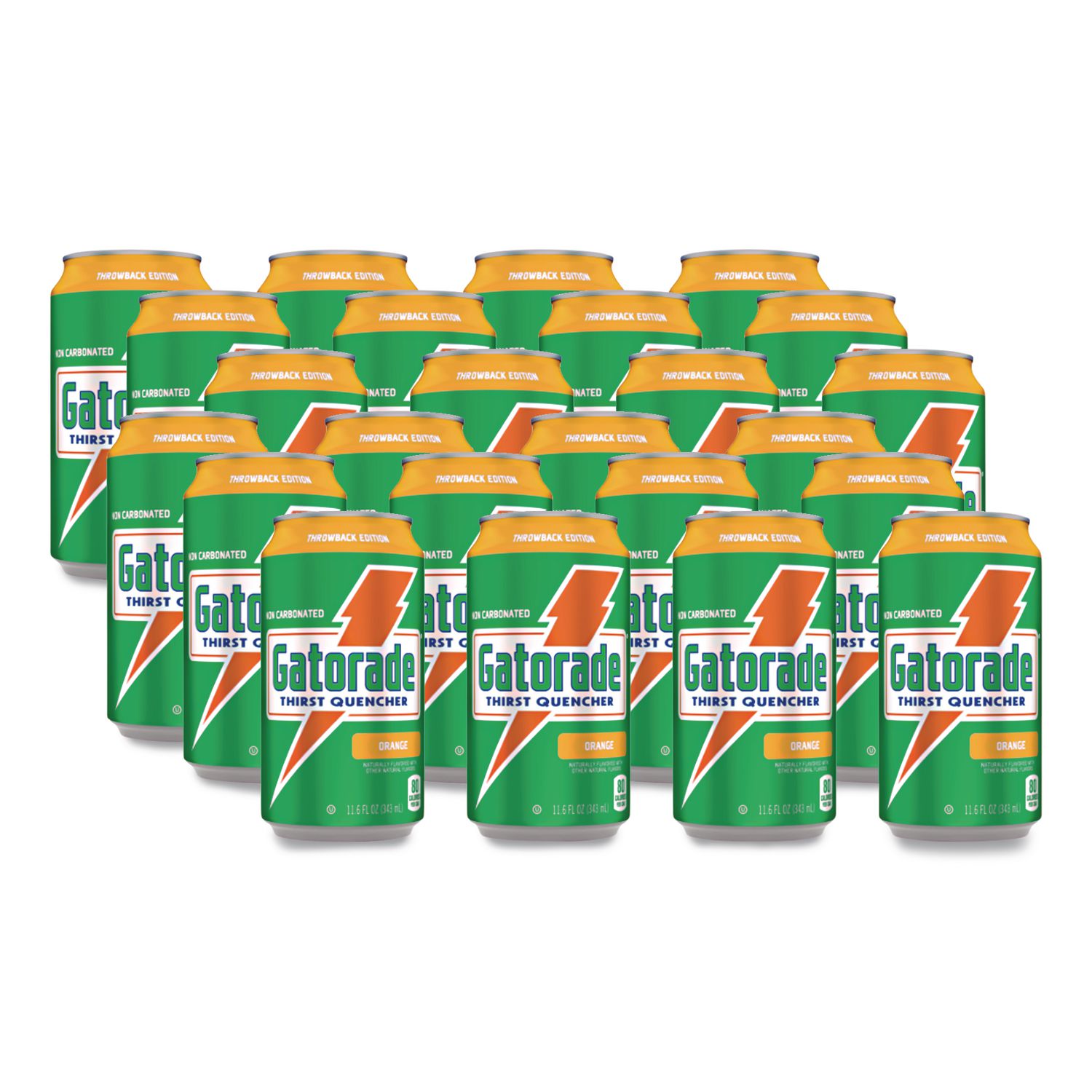 Gatorade® Thirst Quencher Can, Orange, 11.6oz Can, 24/Carton ...