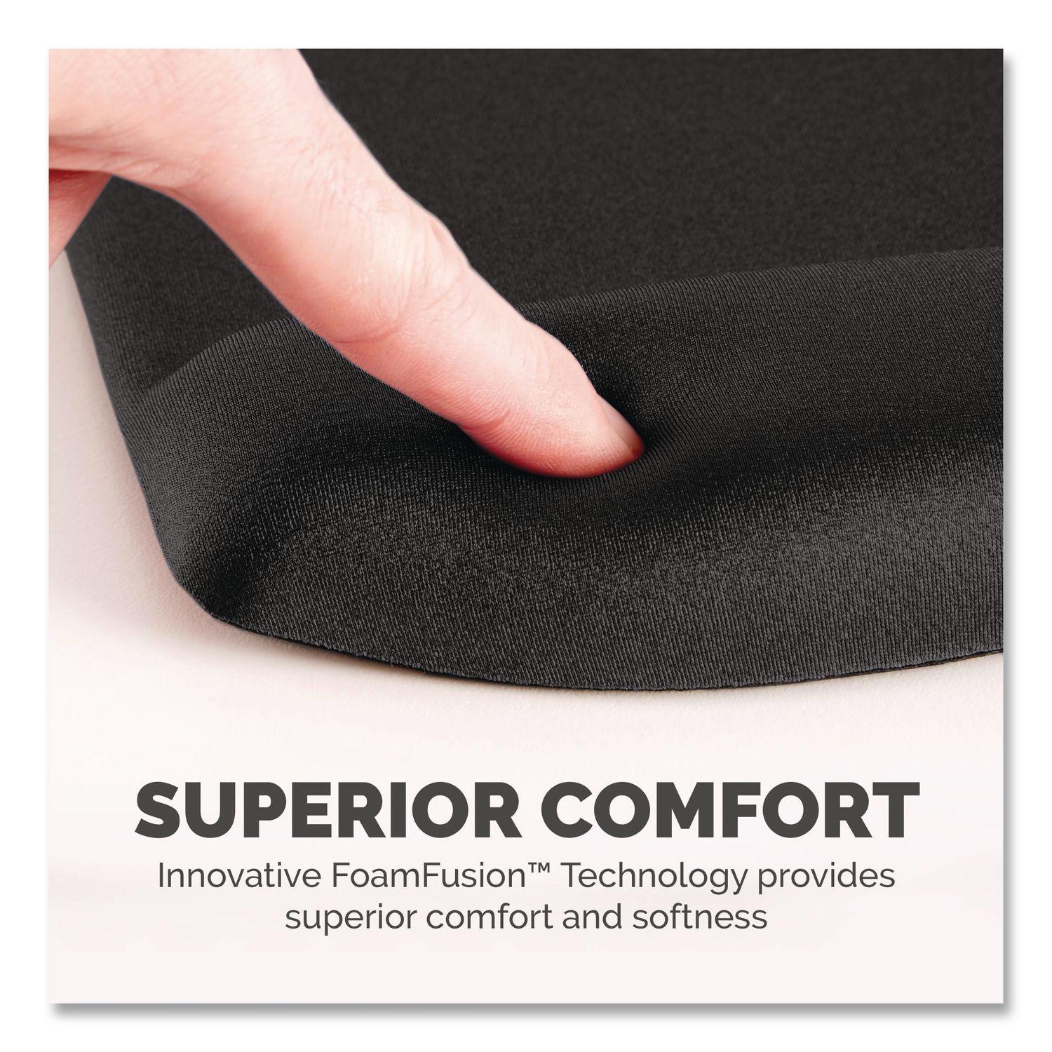 Fellowes® PlushTouch Keyboard Wrist Rest with FoamFusion Technology, 18 ...