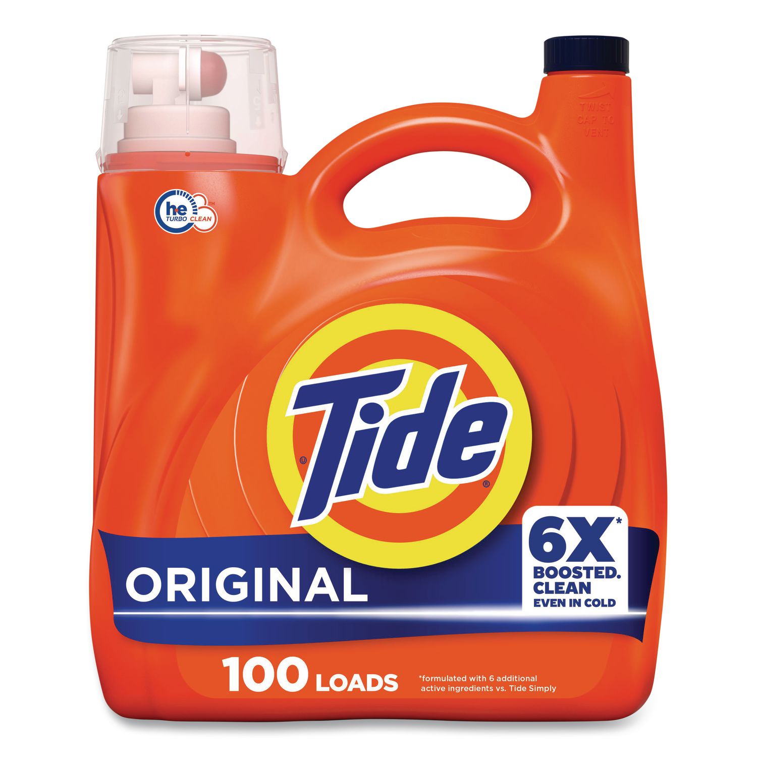Tide® HE Liquid Laundry Detergent, Original Scent, 100 Loads, 125 oz ...