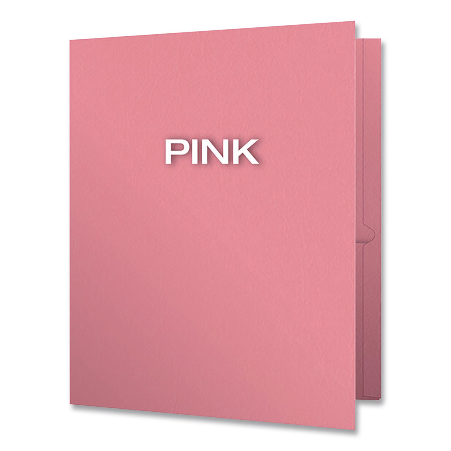 Oxford™ Twin-Pocket Folder, Accommodates (100) 11 x 8.5 Sheets, Pink ...