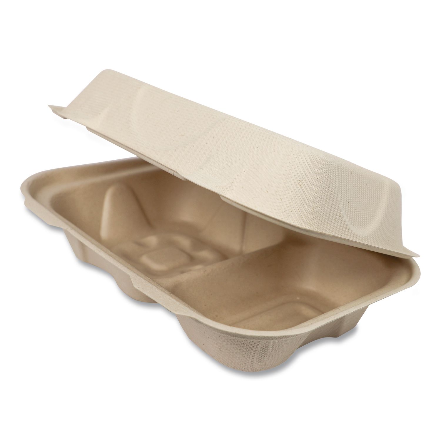 World Centric® Fiber Hinged Takeout Containers, Hoagie Box, 9.2 x 6.4 x ...