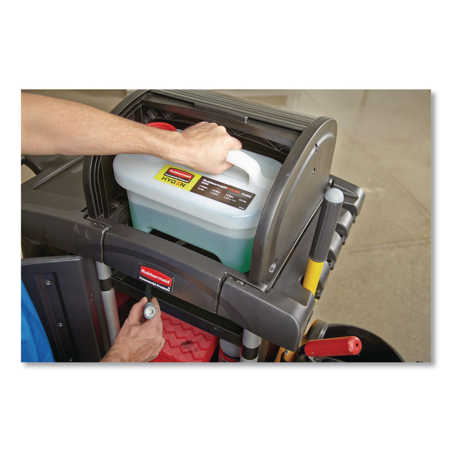 HYGEN Pulse Caddy with Clean Connect, 2 gal, White - mastersupplyonline