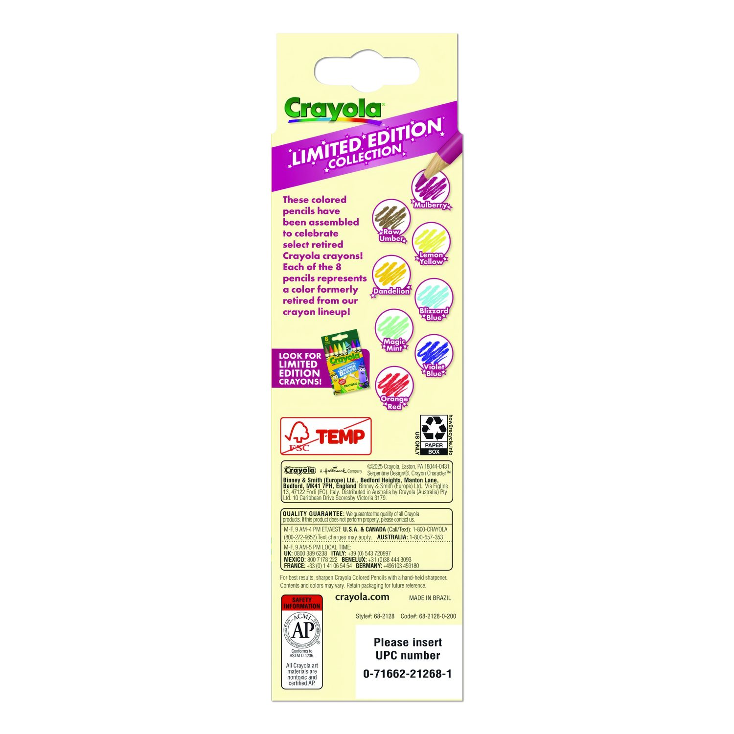Crayola® Limited Edition Collection Colored Pencils, Assorted Lead and ...