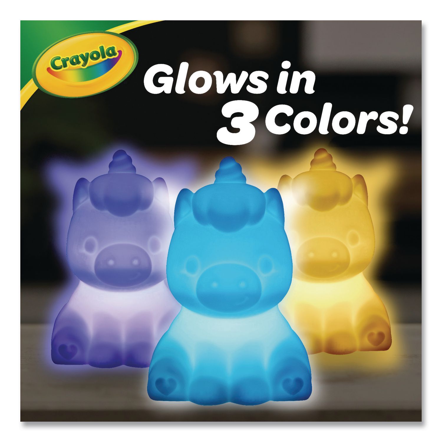 Crayola® Light Ups Recolorable Unicorn with (3) Ultra-Clean Washable ...
