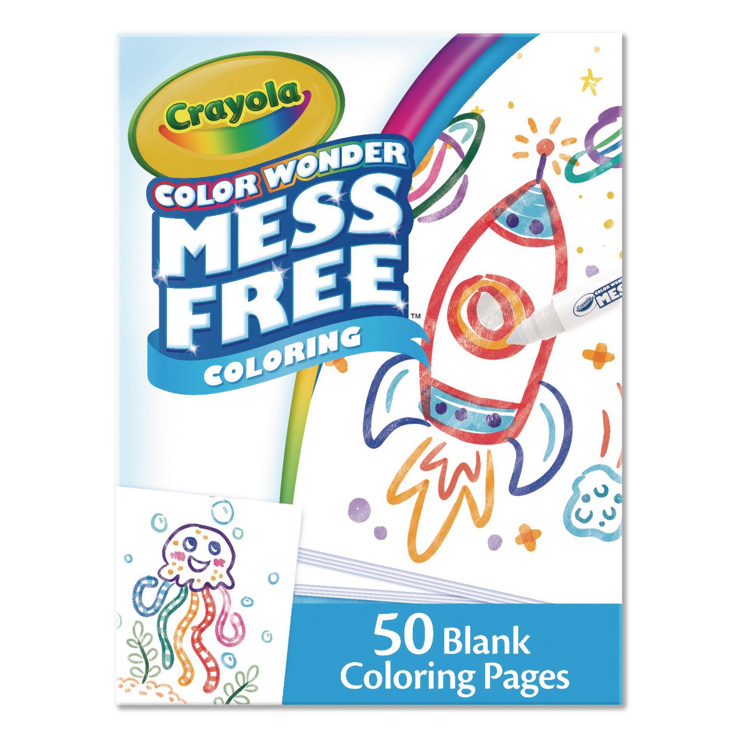 Crayola® Color Wonder Blank Coloring Book, Ages 3 and Up, 50 Pages | J ...