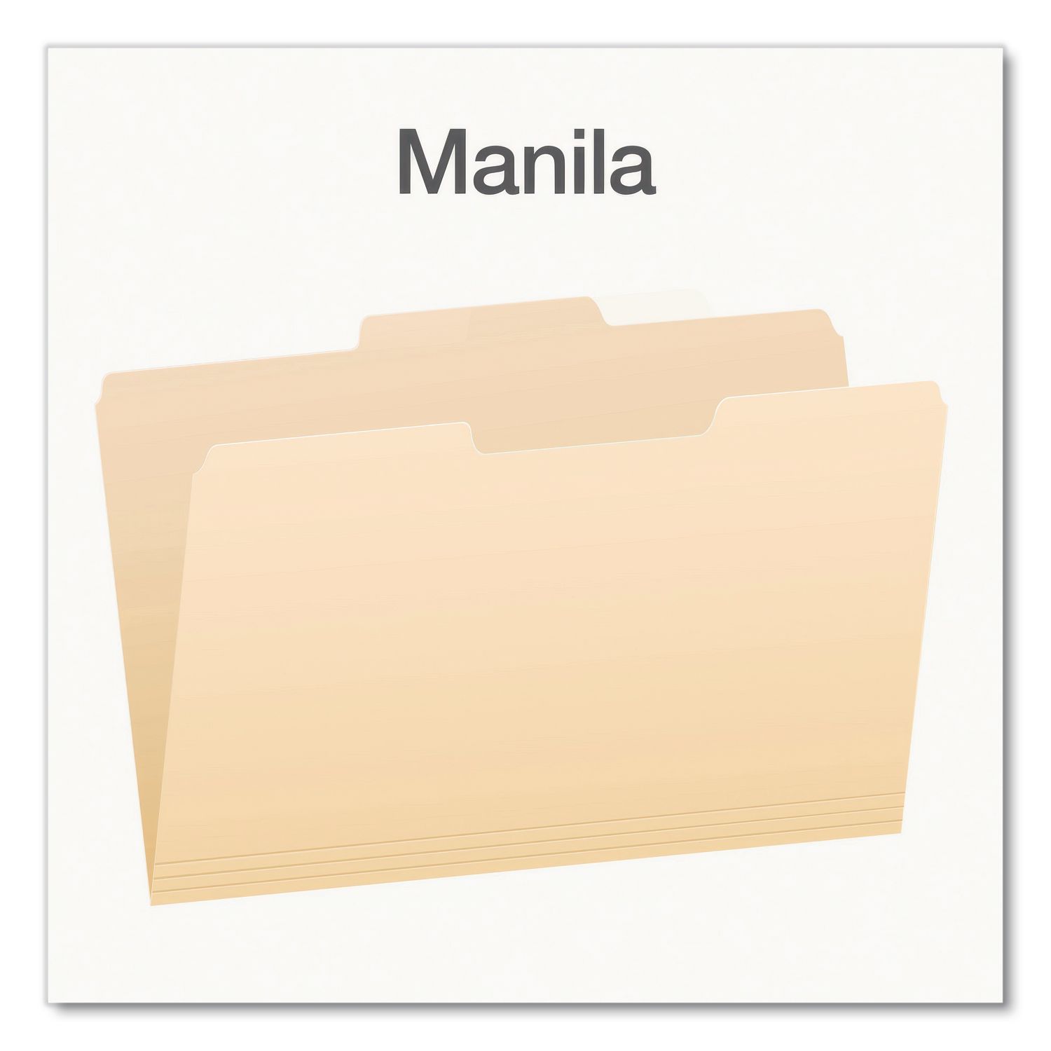 Pendaflex® Manila File Folders, 1/3-Cut Tabs: Center Position, Legal ...