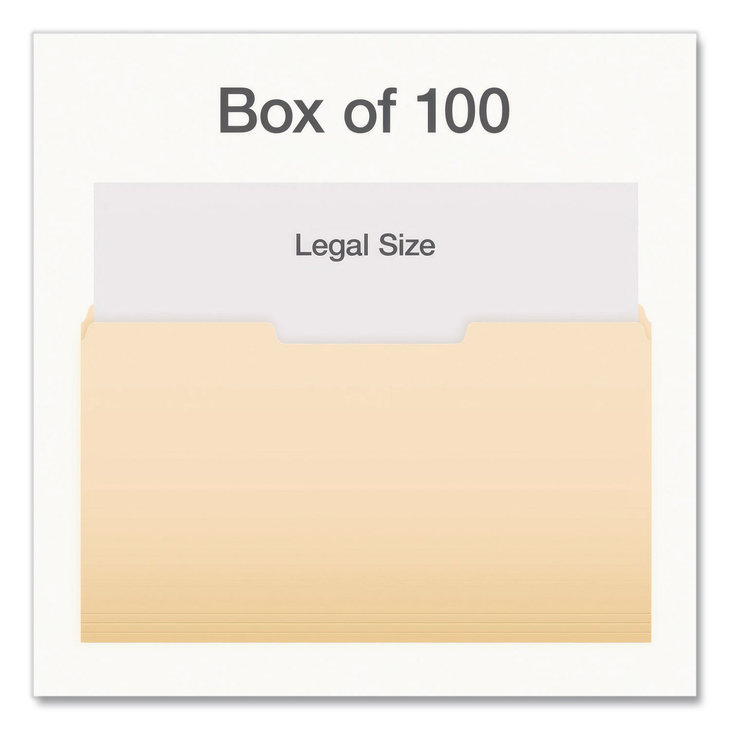 Pendaflex® Manila File Folders, 1/3-Cut Tabs: Center Position, Legal ...