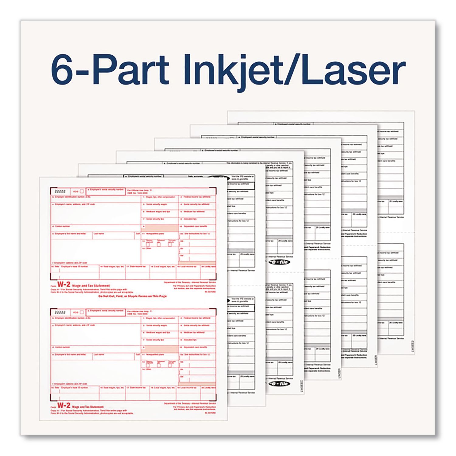 Adams® 6-Part W-2 Tax Form Kit with Envelopes and Tax Forms Helper ...
