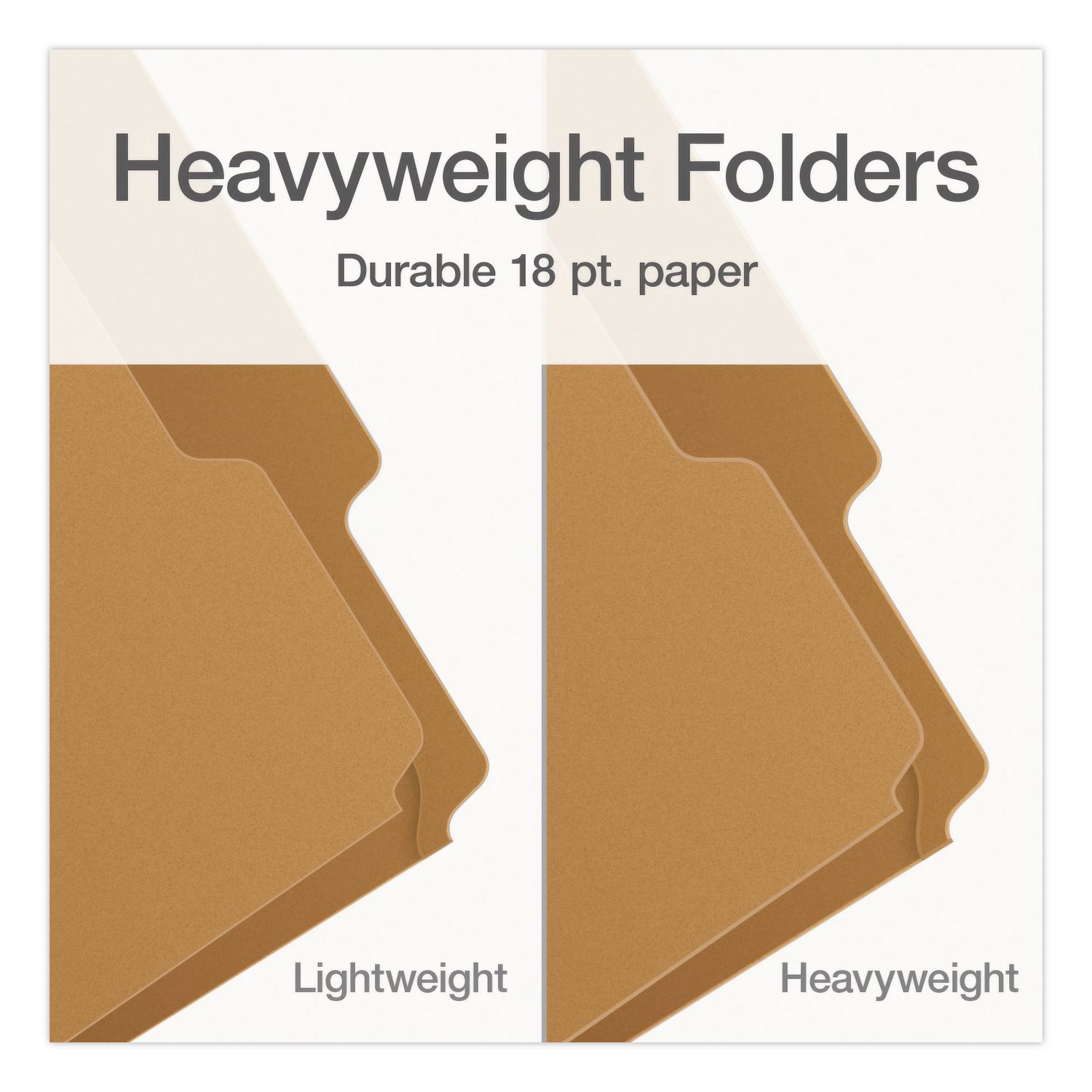 Pendaflex® Kraft Fastener Folders, 2/5-Cut Tab: Right of Center ...