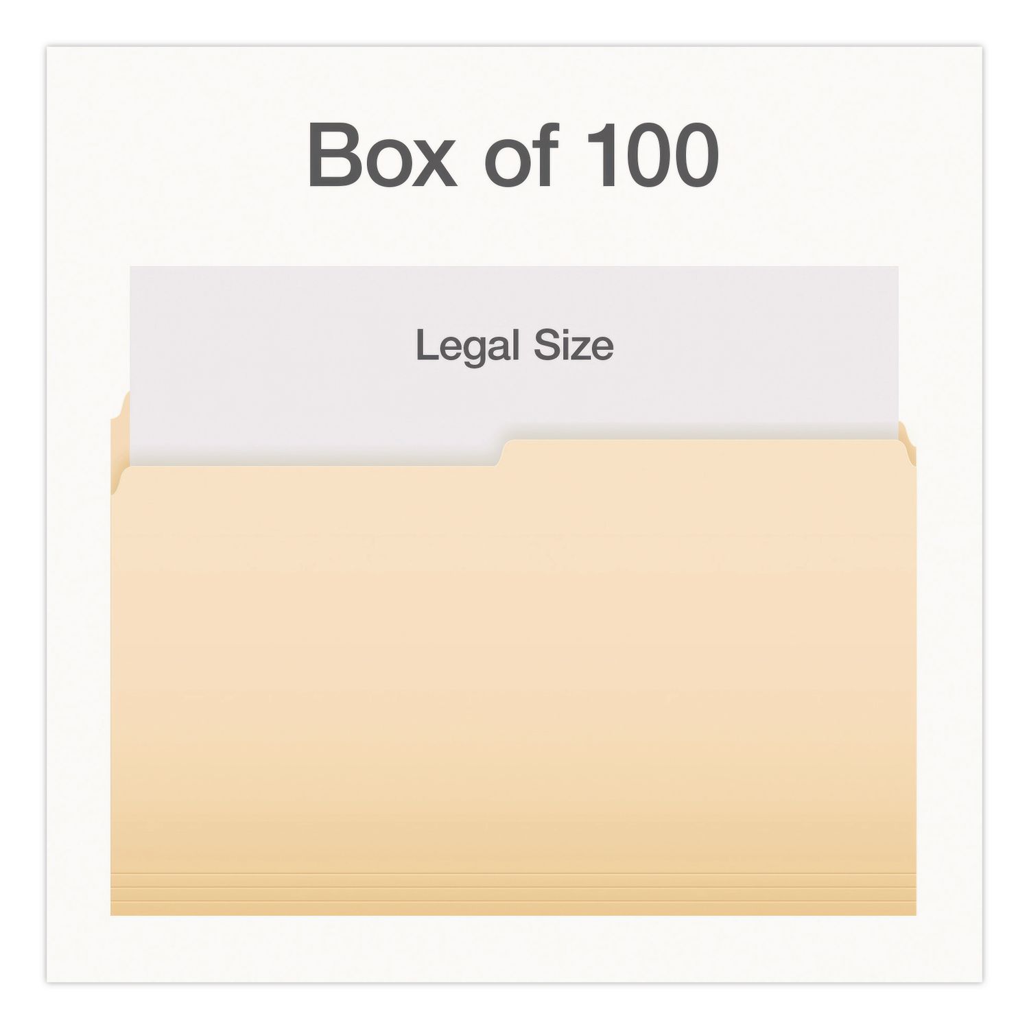 Pendaflex® Manila File Folders, 1/2-Cut Tabs: Assorted, Legal Size, 0. ...