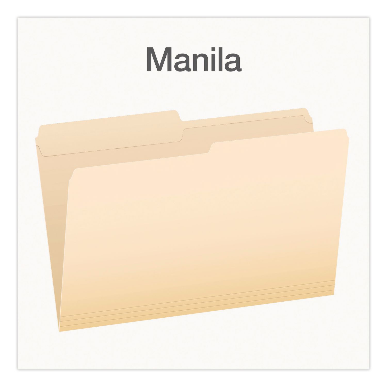 Pendaflex® Manila File Folders, 1/2-Cut Tabs: Assorted, Legal Size, 0. ...