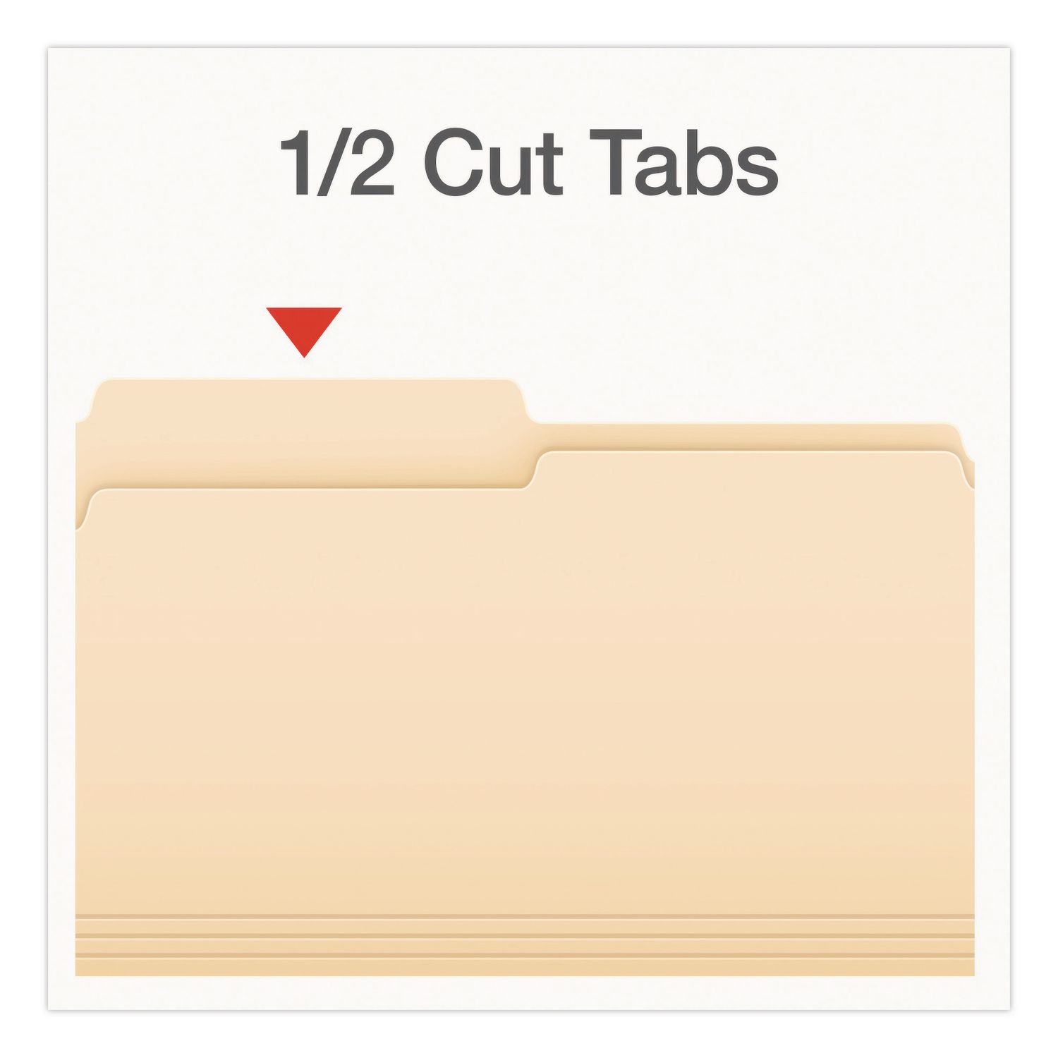 Pendaflex® Manila File Folders, 1/2-Cut Tabs: Assorted, Legal Size, 0. ...