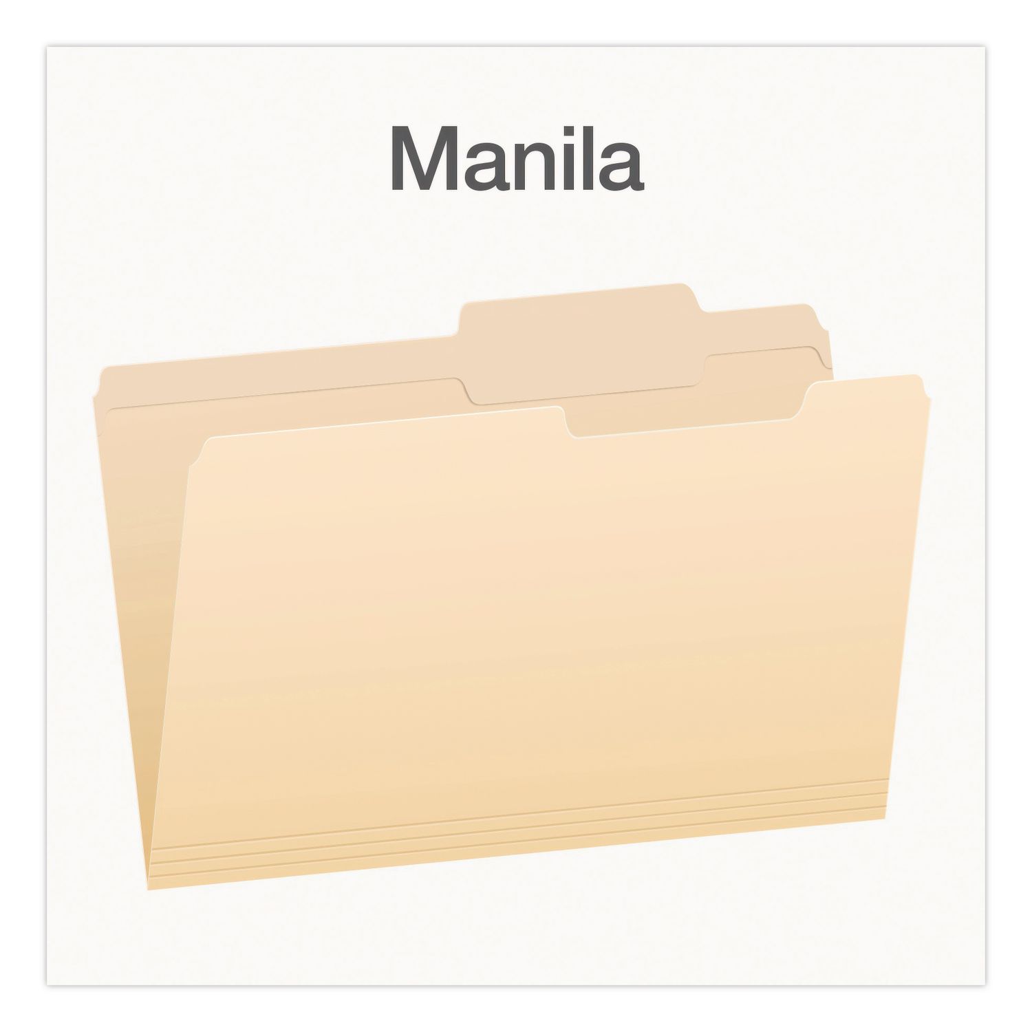 Pendaflex® Manila File Folders, 2/5-Cut Tabs: Right, Legal Size, 0.75 ...