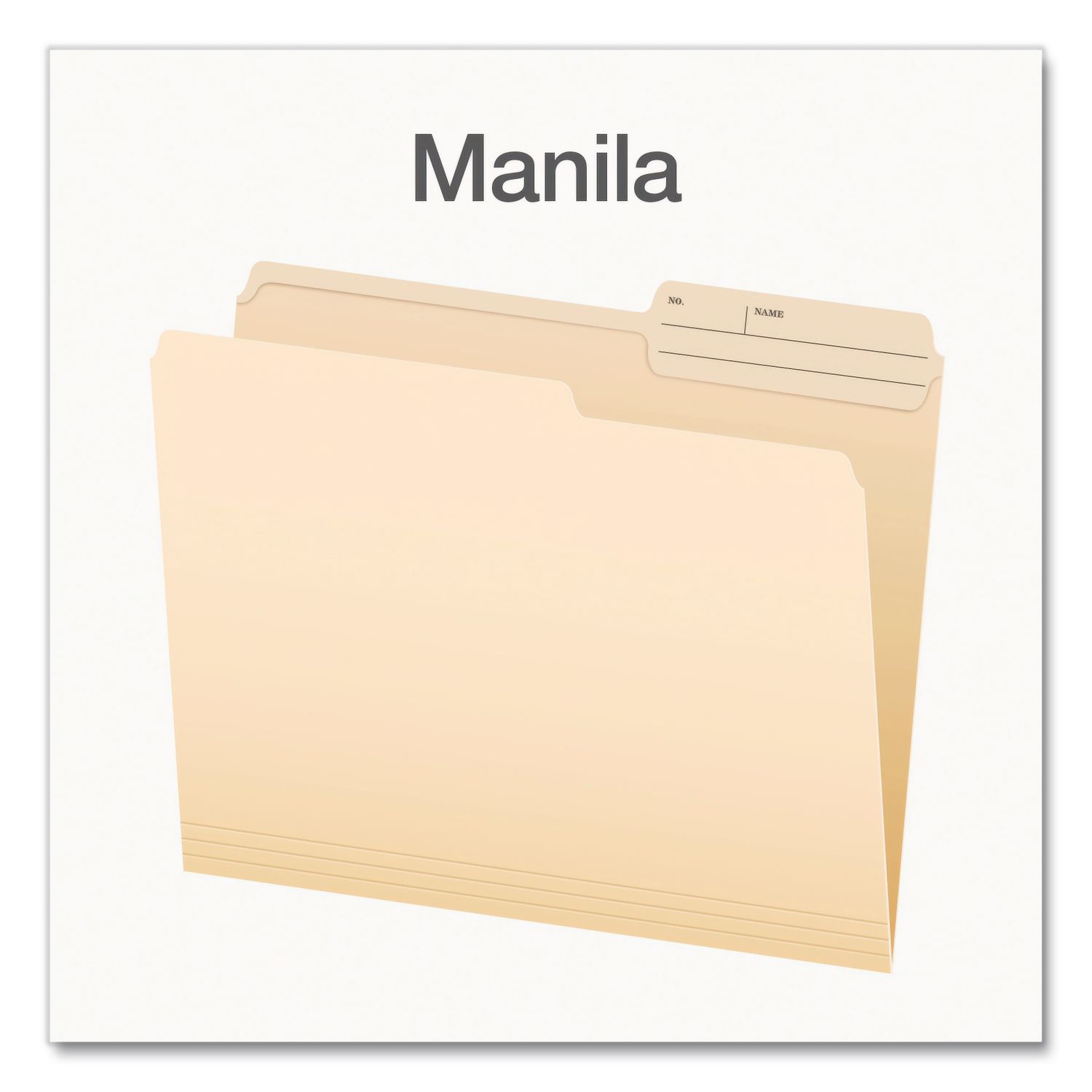 Pendaflex® Manila File Folders, 2/5-Cut Tabs: Right, Letter Size, 0.75 ...