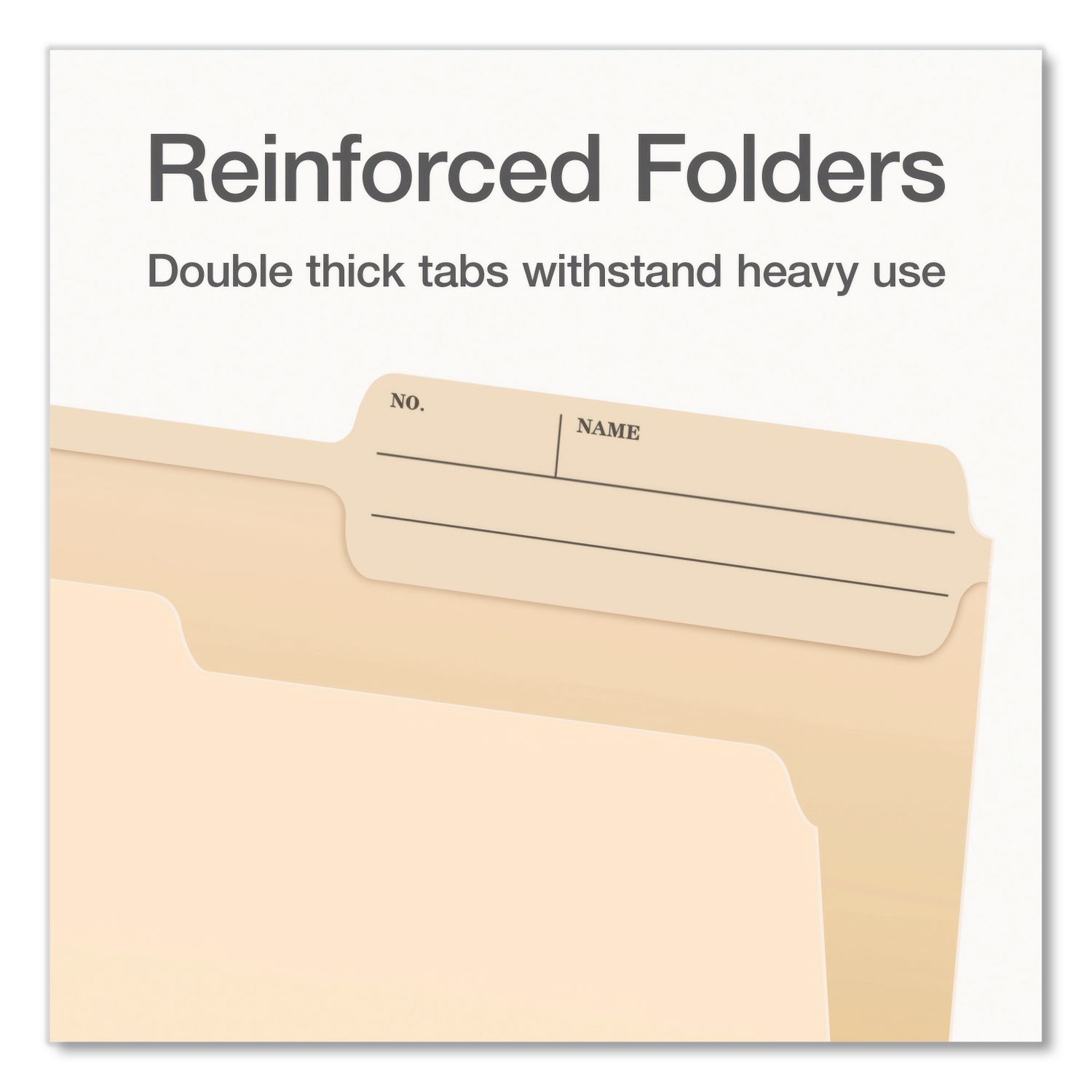 Pendaflex® Manila File Folders, 2/5-Cut Tabs: Right, Letter Size, 0.75 ...