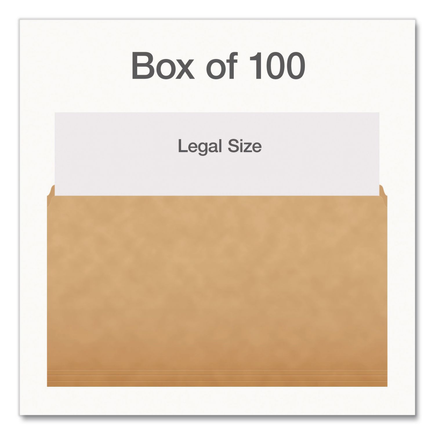 Pendaflex® Kraft File Folders, Straight Tabs, Legal Size, 0.75 ...