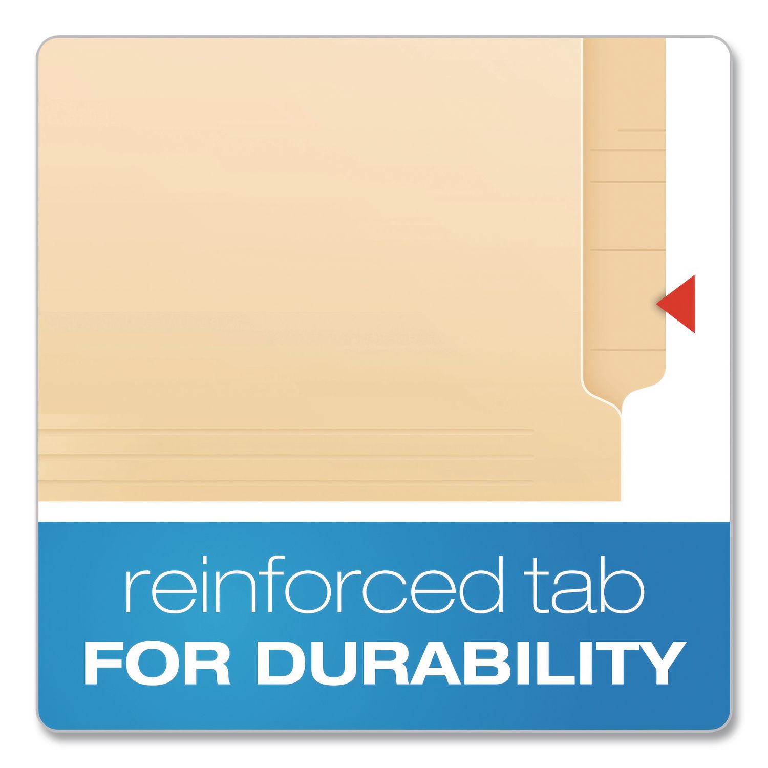 Pendaflex® Manila End Tab Folders, Straight Tabs, Legal Size, Manila ...