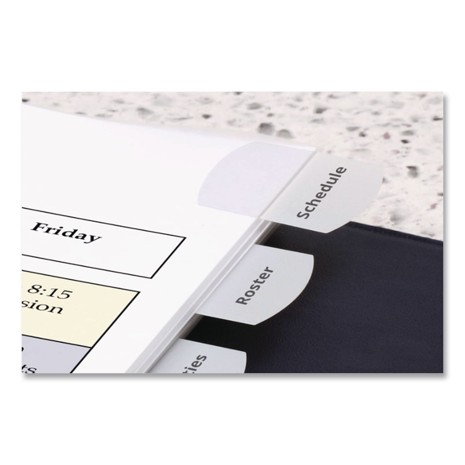 Redi-Tag® Laser Printable Index Tabs, 1/5-Cut, White, 1.13" Wide, 375 ...