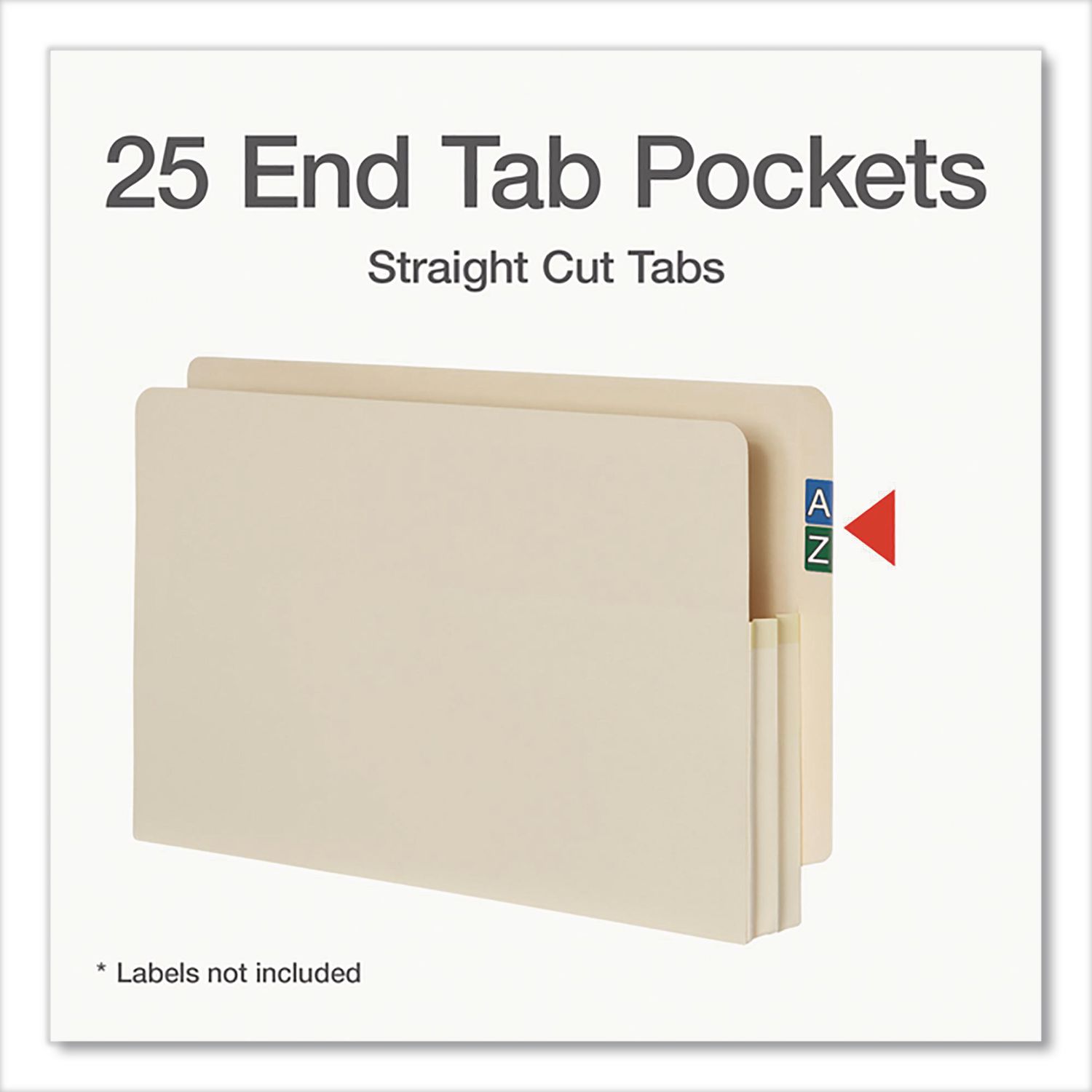 Pendaflex® Manila Reinforced File Pocket, 1.75" Expansion, Legal Size ...