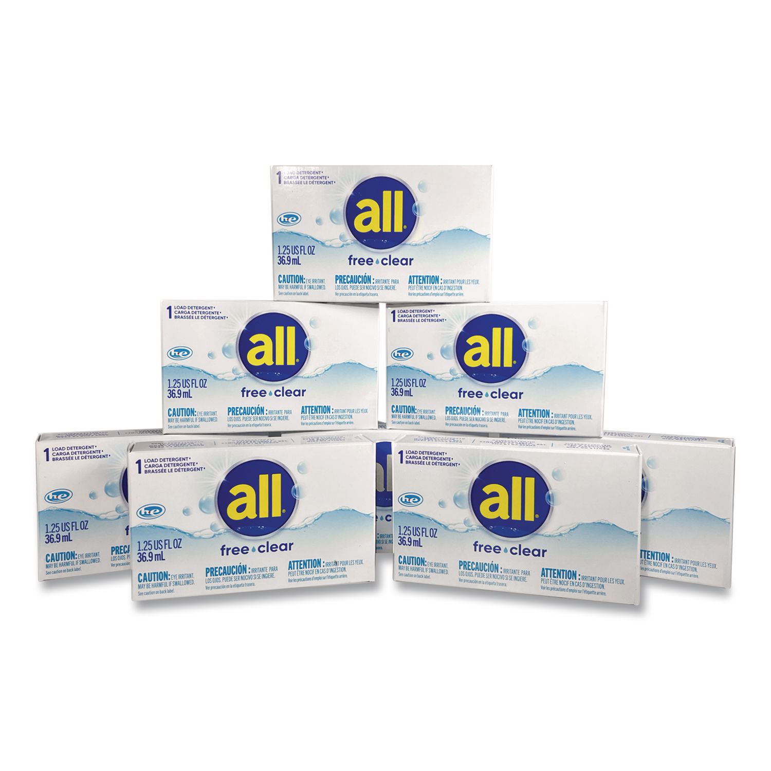 all® Free Clear HE Liquid Laundry Detergent, Unscented, 1.25 oz Vending ...