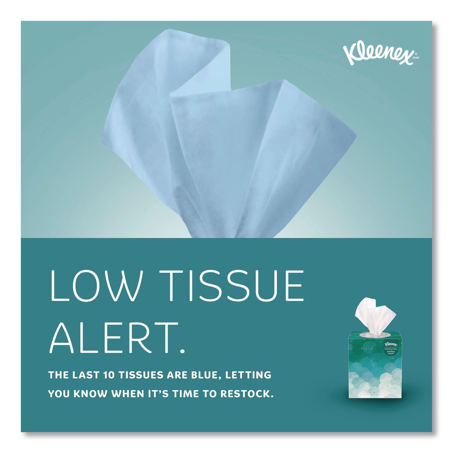 Kleenex® Professional Facial Tissue, Pop-Up Box, 2-Ply, White, 90 ...