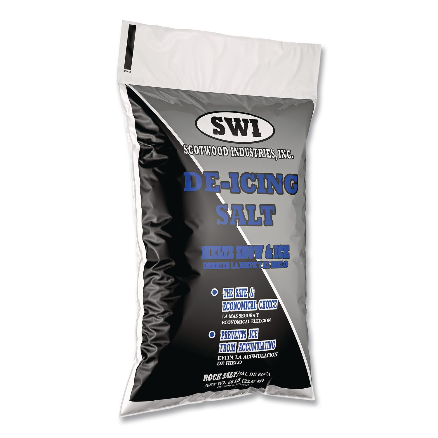 Scotwood Industries Rock Salt De-Icing Salt, 50 lb Bag, 50 Bags/Pallet ...