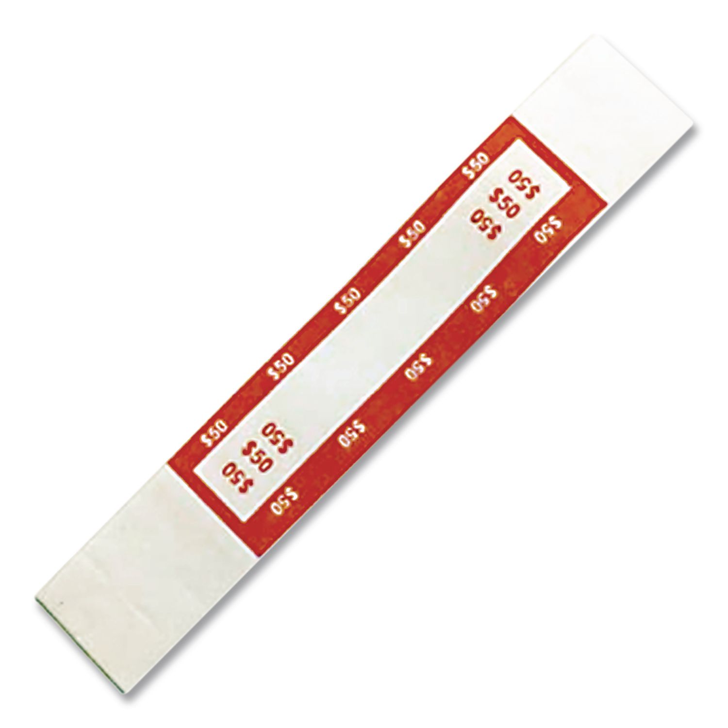 CONTROLTEK® Currency Straps, Self-Adhesive, Ones, $50 Strap, Orange/White, 1,000/Pack | Fort ...