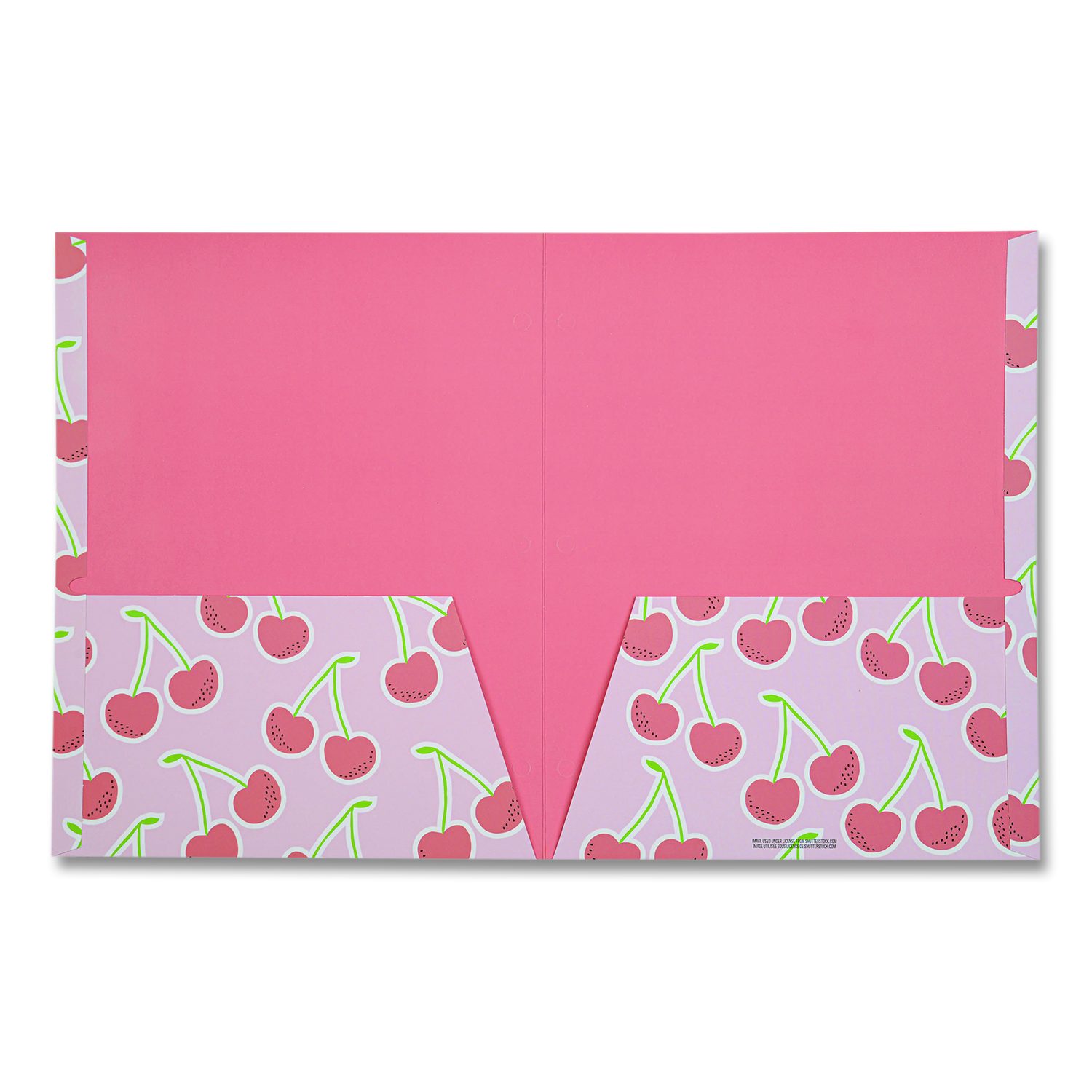 DesignWorks Ink® Fruit Themed Laminated Two-Pocket Folder, Randomly ...