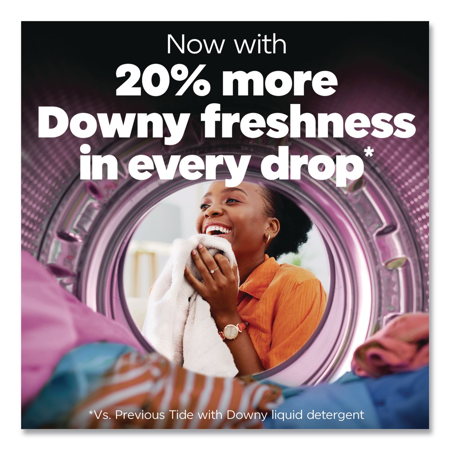 Tide® Plus Boost of Ultra Downy Laundry Detergent, HE Compatible, April ...