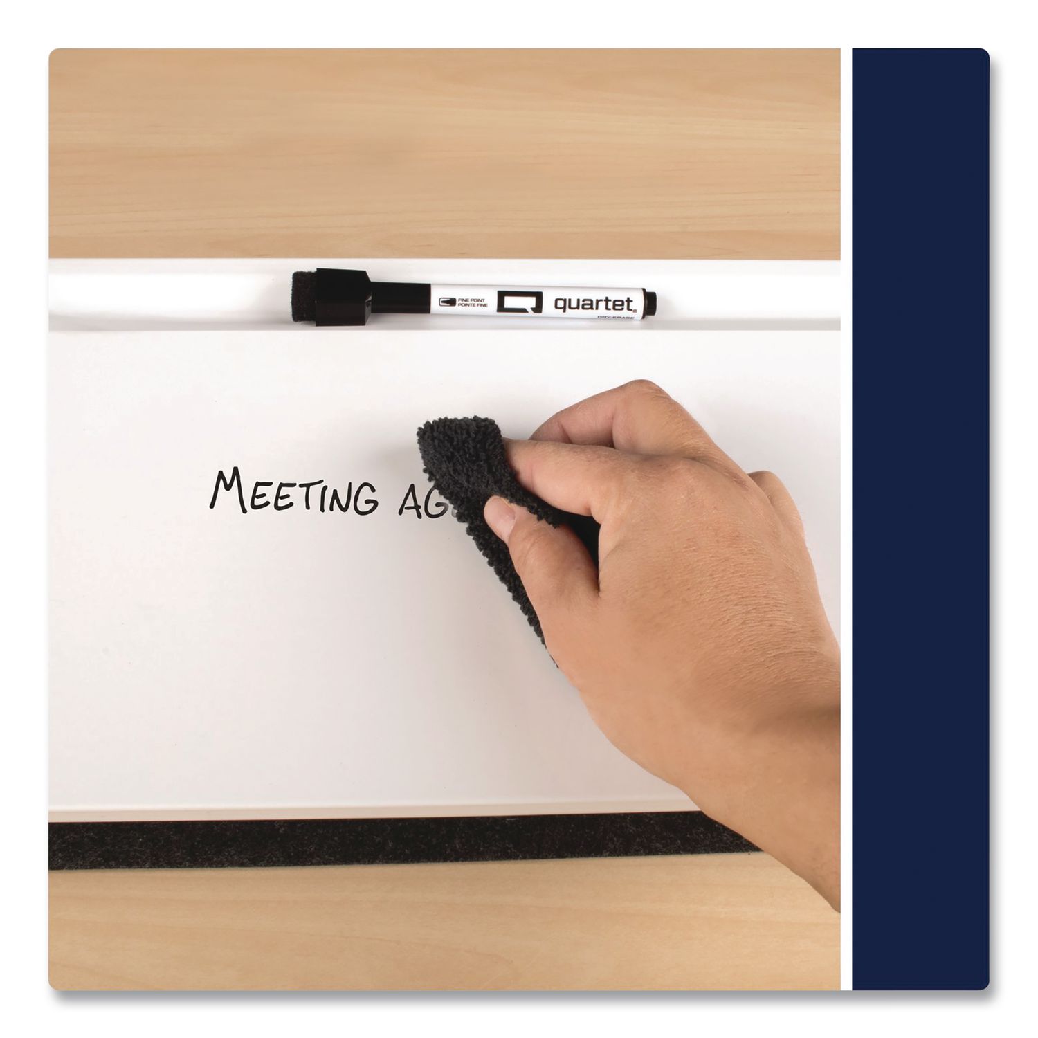Quartet® Magnetic Steel Dry Erase Desktop Computer Pad, 21 x 7.75 ...
