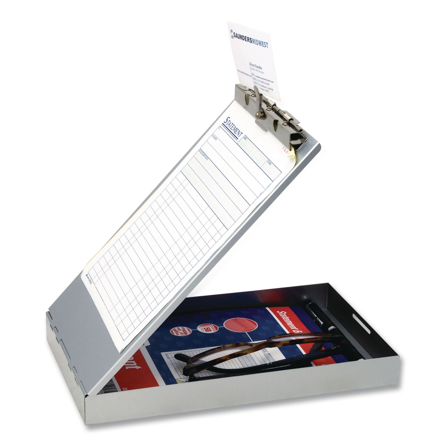 Saunders Redi-Rite Aluminum Storage Clipboard, 1" Clip Capacity, Holds ...